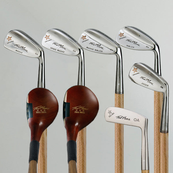 Tad Moore - Star OA Set of RH Hickory shafted golf clubs (8 Clubs ...