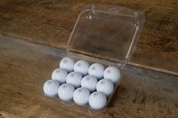 Leather Golf Ball Holder & McIntyre Golf Balls | Premium Golf Ball ...